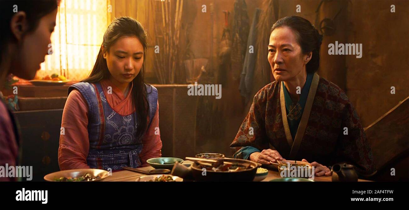 USA. Yifei Liu , Rosalind Chao and Xana Tang in a scene from the ©Walt ...