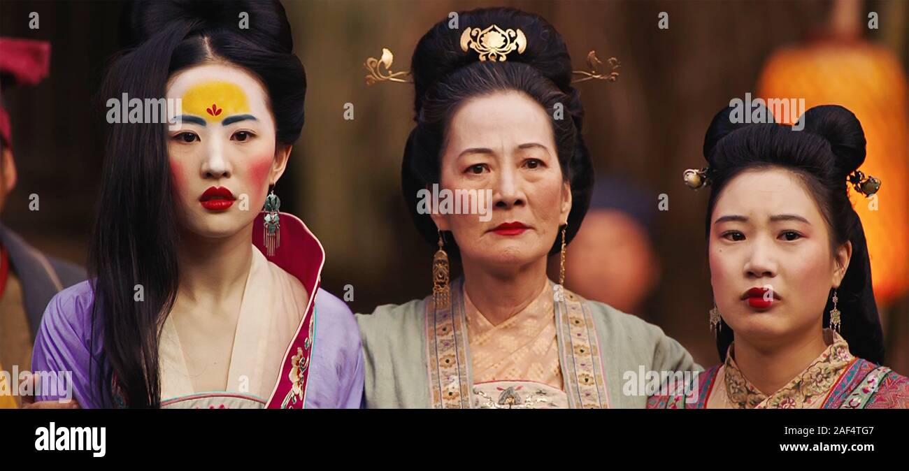 USA. Yifei Liu , Rosalind Chao and Xana Tang in a scene from the ©Walt ...