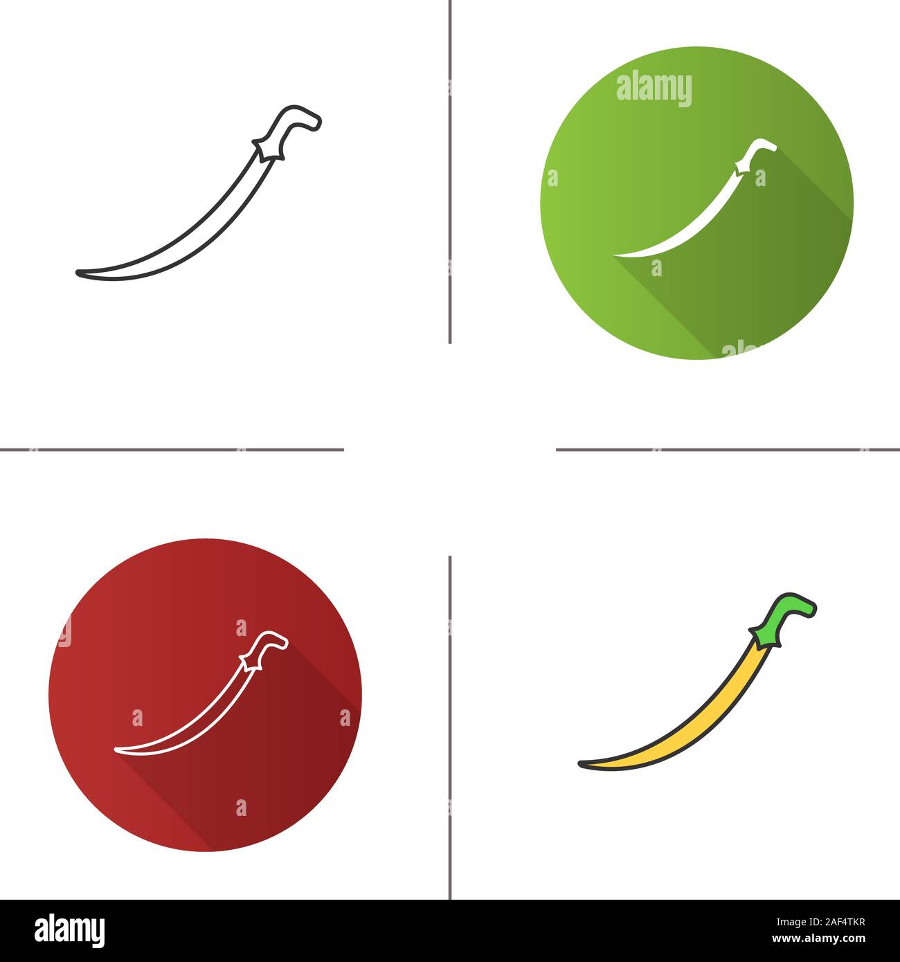 Scimitar Logo Stock Vector Images - Alamy