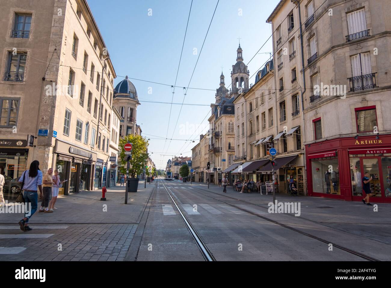 Nancy, France - August 31, 2019: Bombardier Guided Light Transit guided ...
