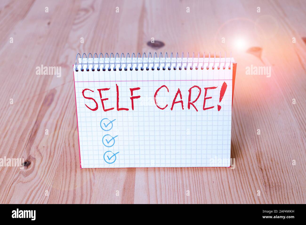 Handwriting text writing Self Care. Conceptual photo practice of taking ...
