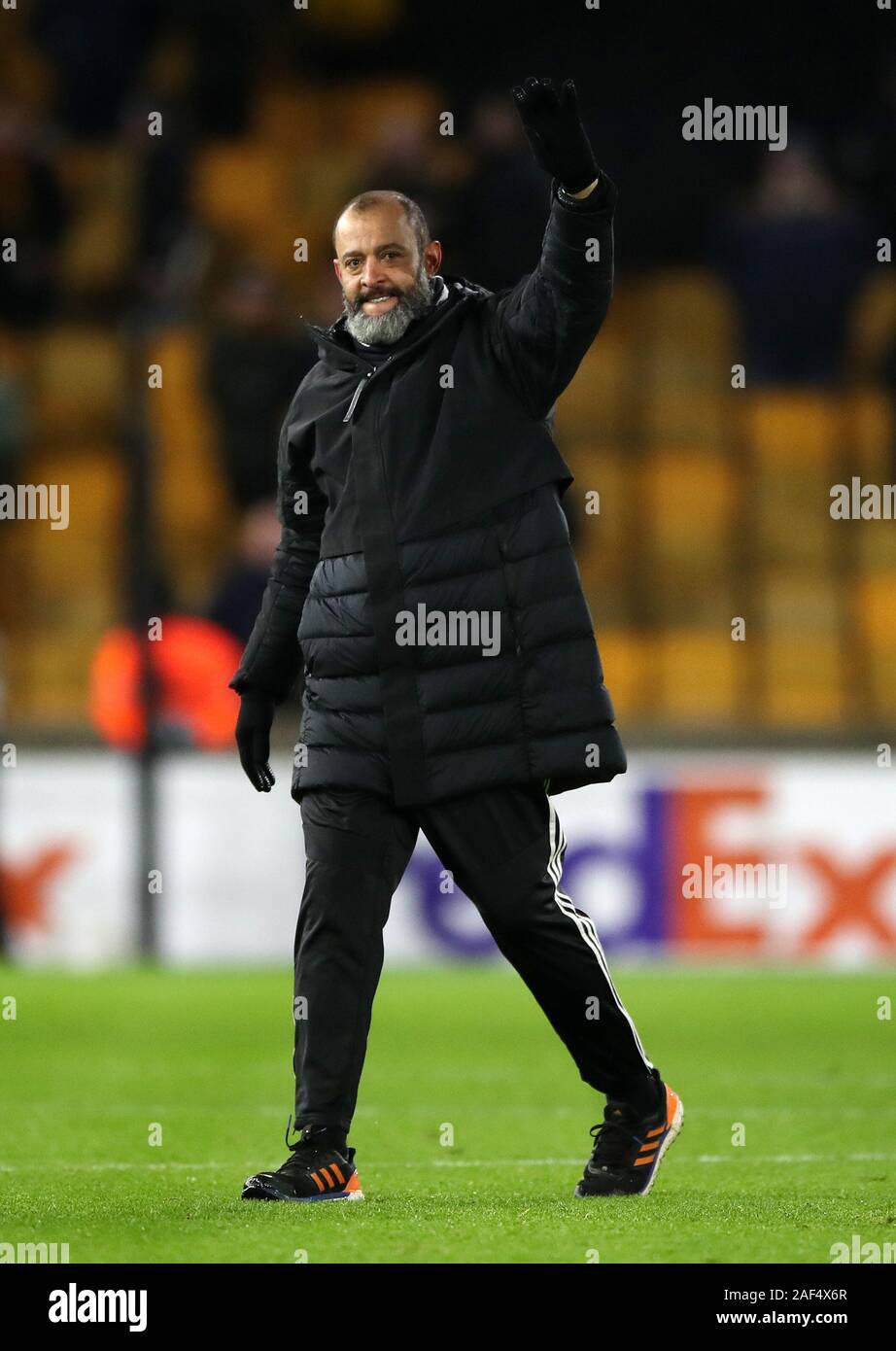 Wolverhampton Wanderers manager Nuno Espirito Santo reacts after the ...