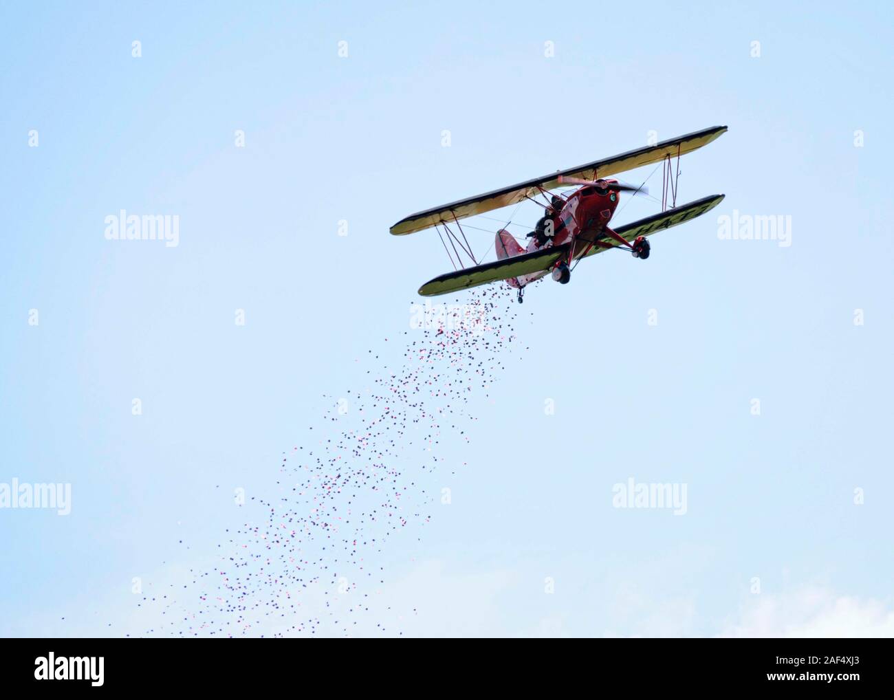 UK, Quorn - June 2015: G-Hatz Fixed wing single engine propeller plane ...