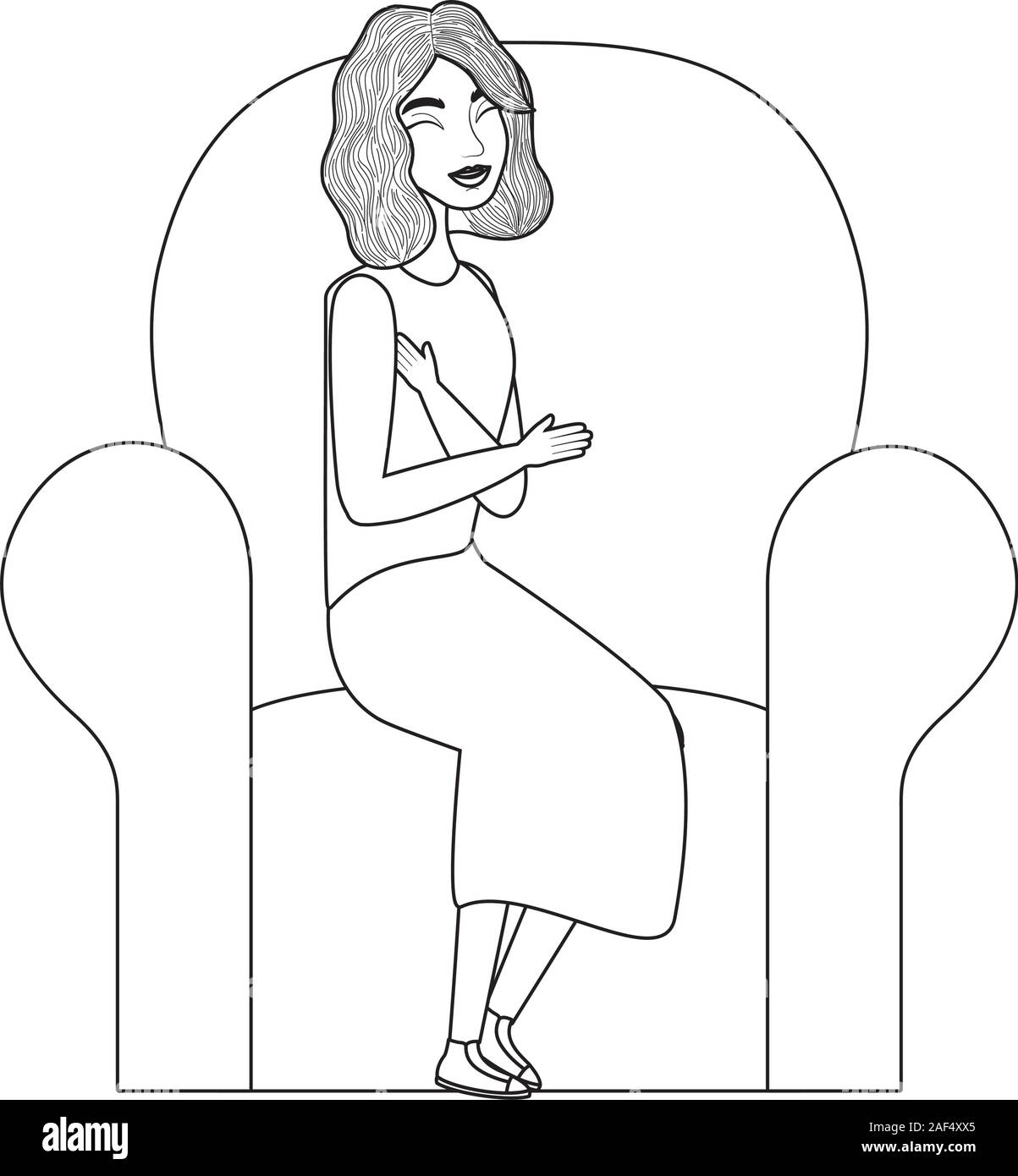 Woman cartoon drawing vector design Stock Vector Image & Art - Alamy