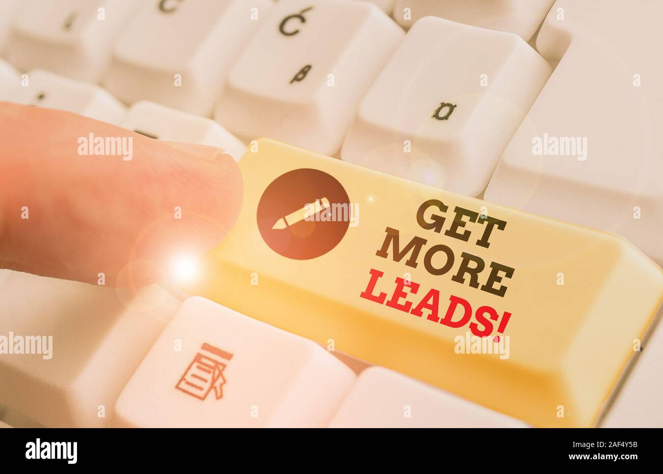 Handwriting text Get More Leads. Conceptual photo initiation consumer ...