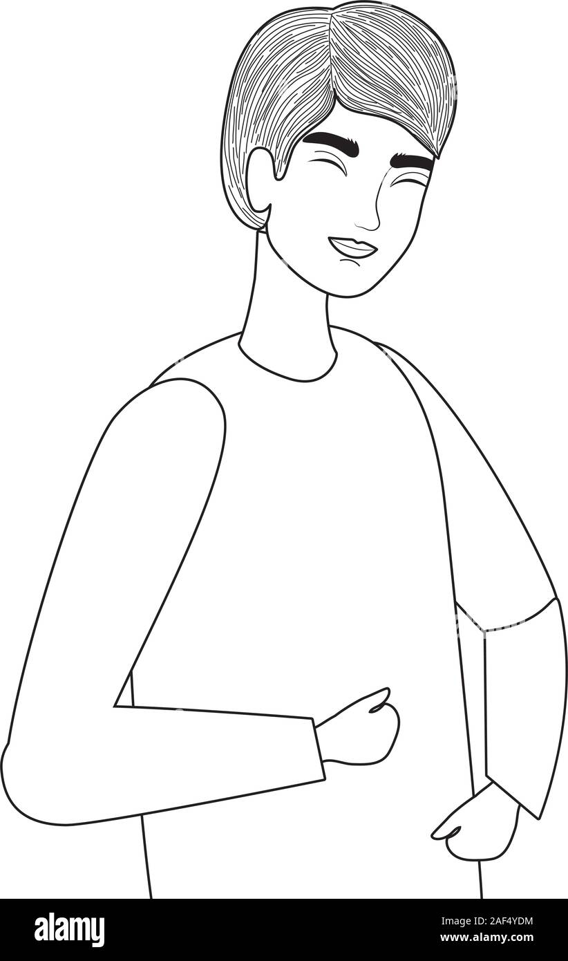 Man cartoon drawing vector design Stock Vector Image & Art - Alamy