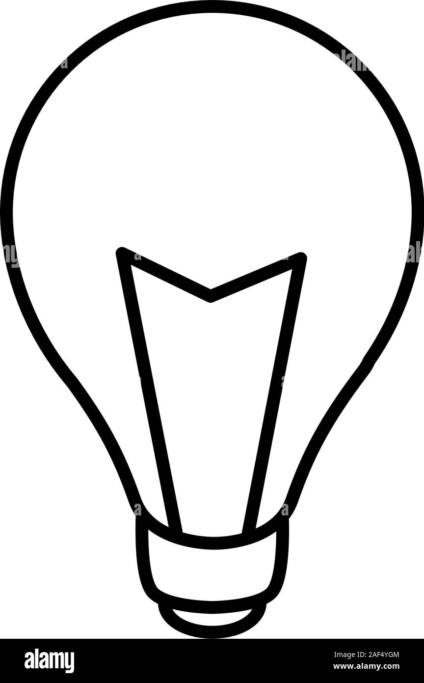 light bulb in white background vector illustration design Stock Vector ...