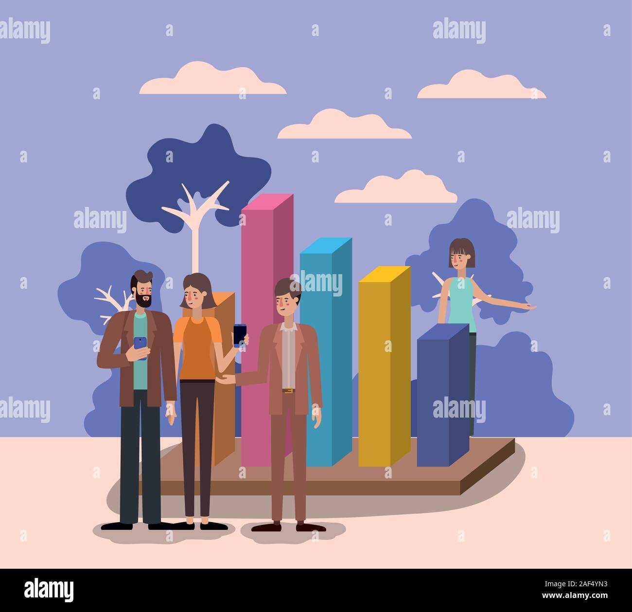 Workflow and people vector design Stock Vector Image & Art - Alamy