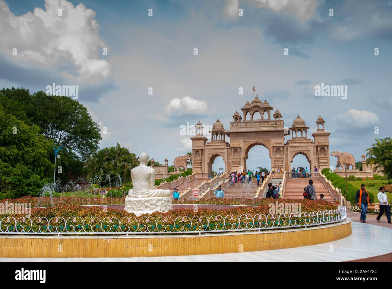 SHEGAON, MAHARASHTRA, INDIA, 10 JULY 2017 : Unidentified tourist ...