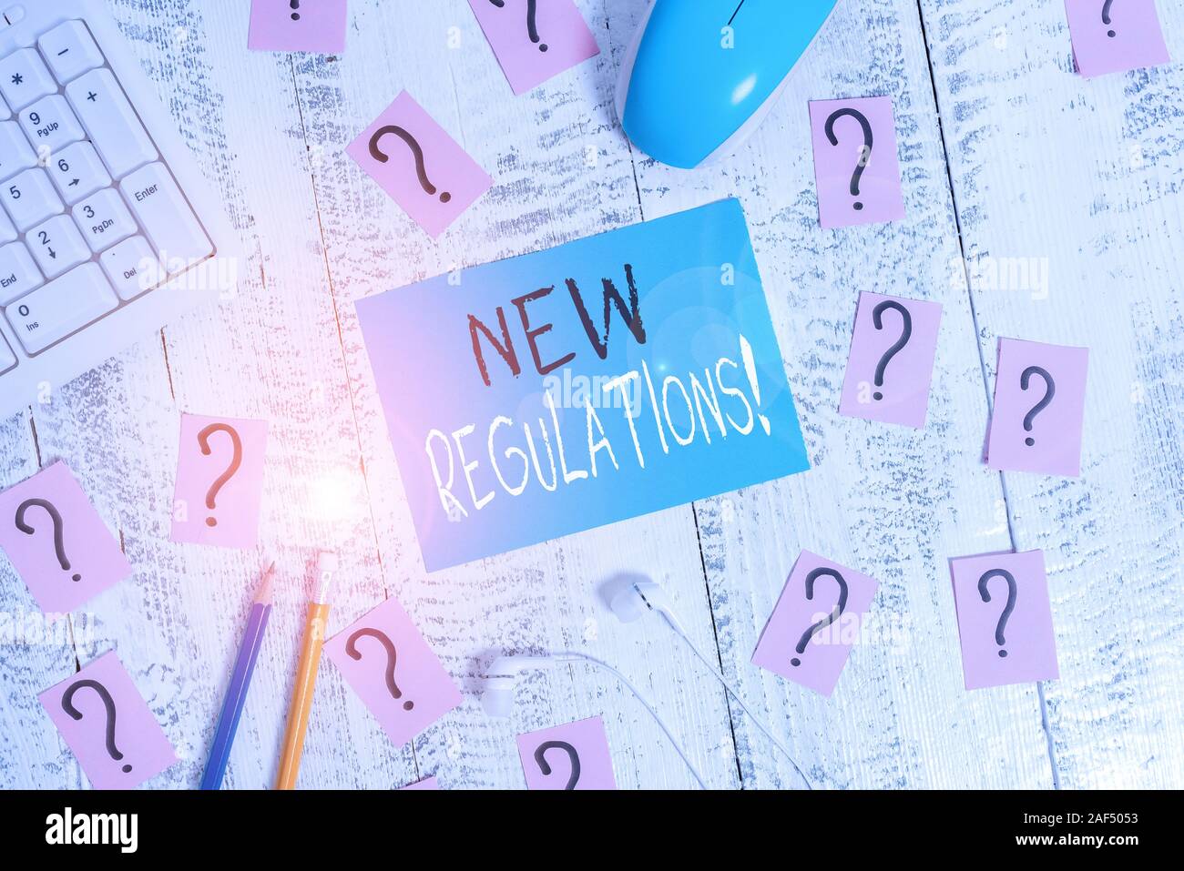 Text sign showing New Regulations. Business photo text rules made ...