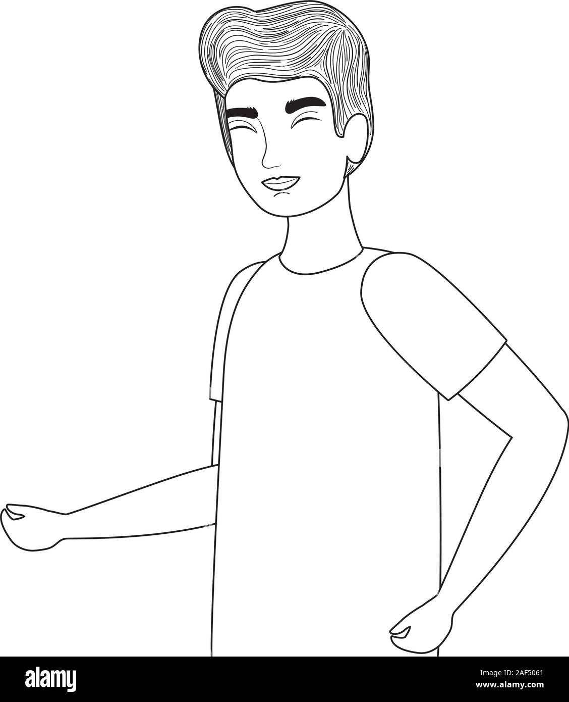 Man cartoon drawing vector design Stock Vector Image & Art - Alamy