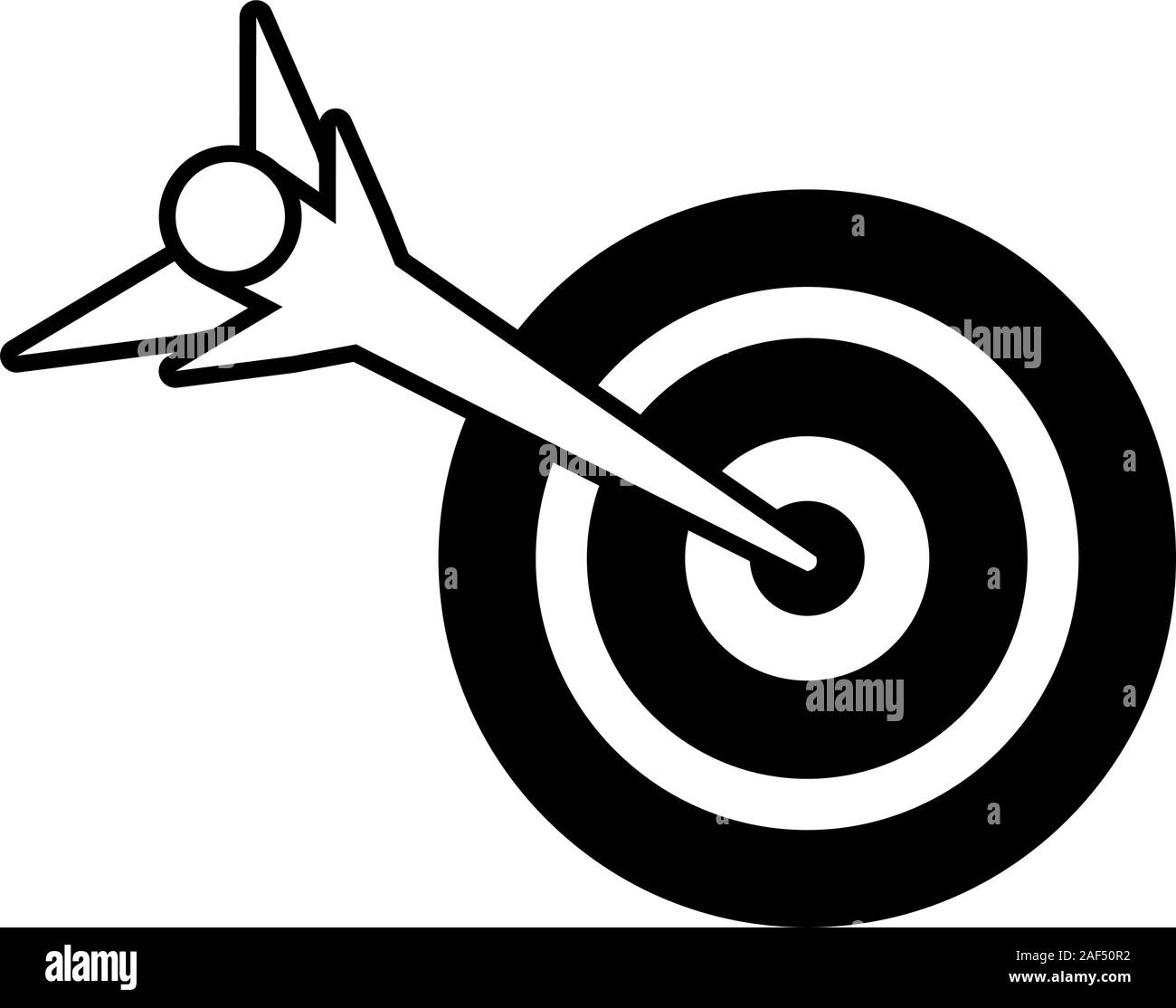target shooting on white background vector illustration design Stock ...
