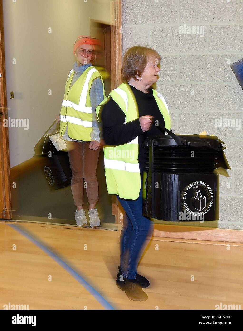 Ballot boxes arrive for the North Down and Strangford constituency in ...