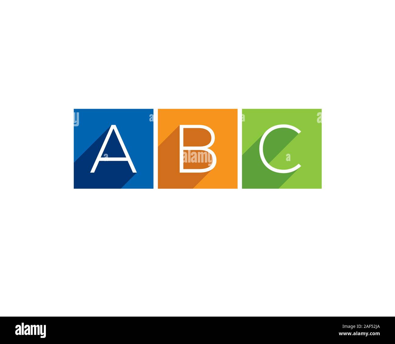 abc wordmark on box Stock Vector Image & Art - Alamy