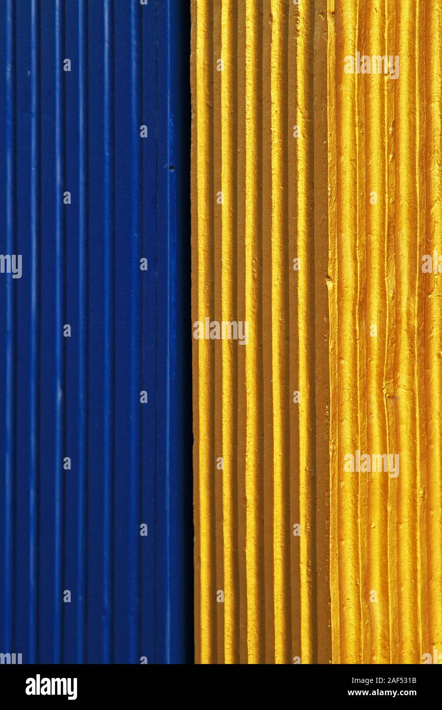 Gold and blue column architecture detail Stock Photo - Alamy