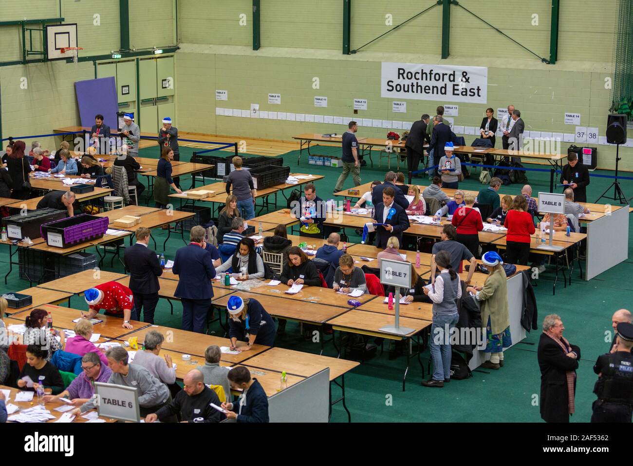 Southend on Sea, UK. 13th Dec, 2019. First Ballot boxes arrive at Garon ...