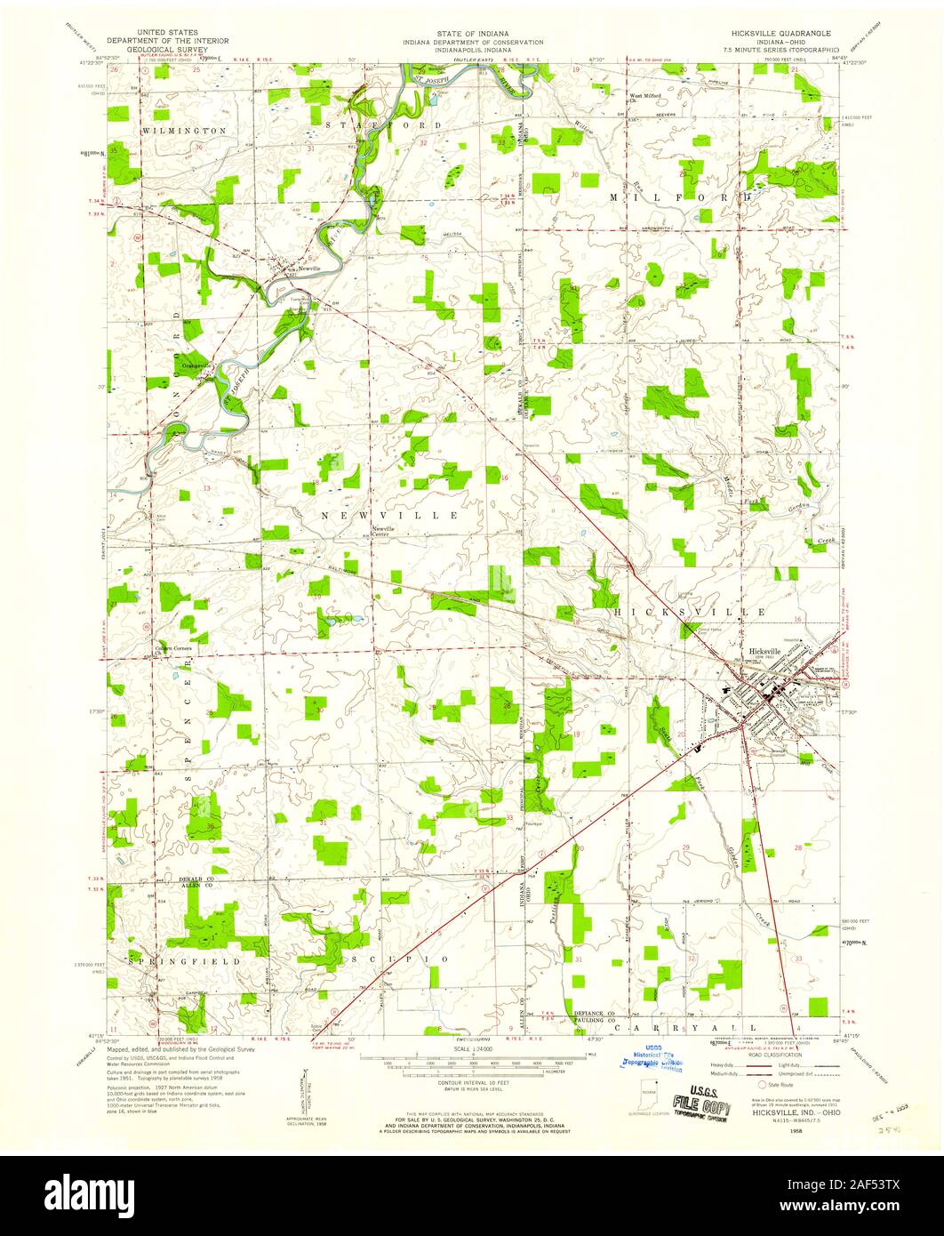 Map of hicksville hi-res stock photography and images - Alamy