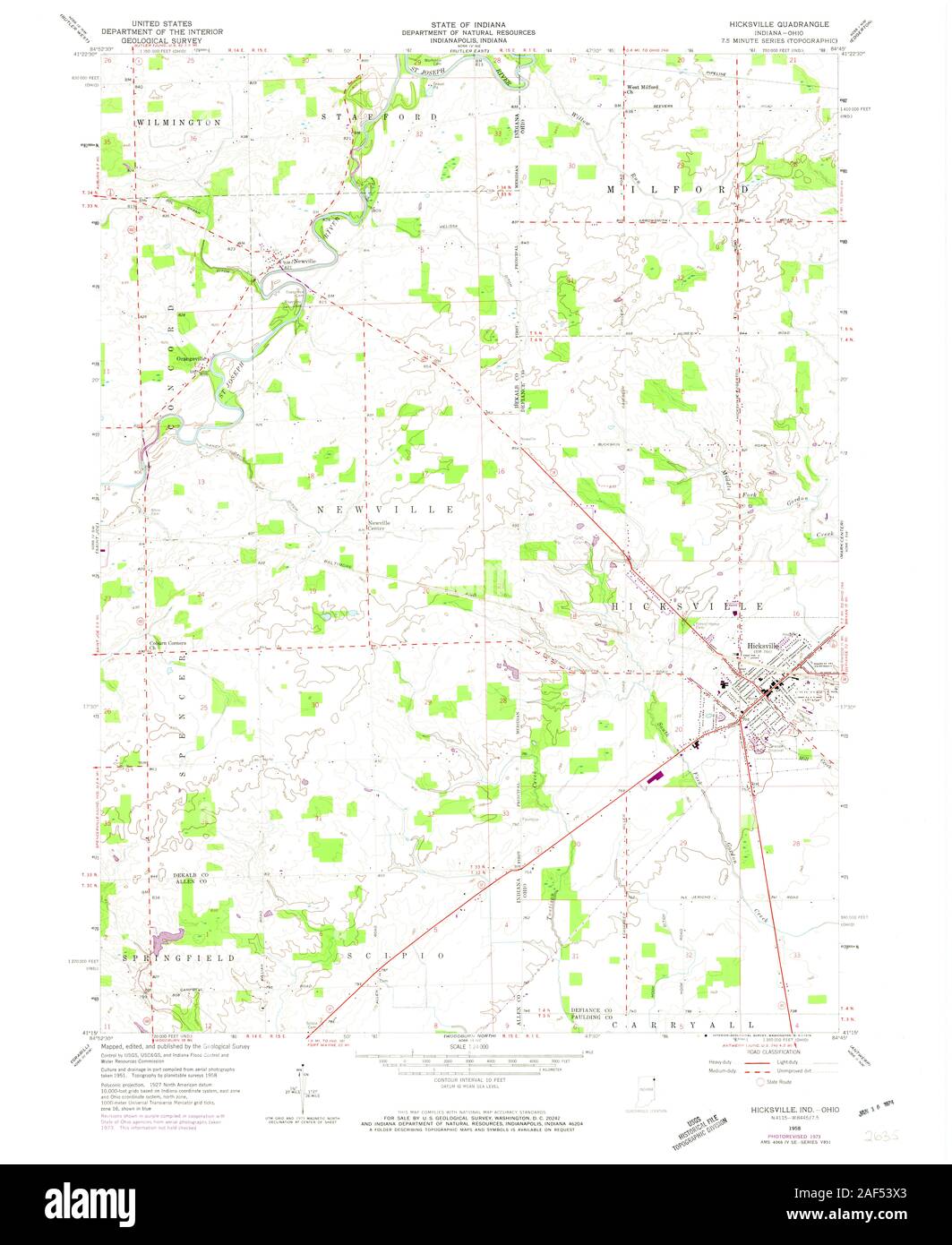 Map of hicksville hi-res stock photography and images - Alamy