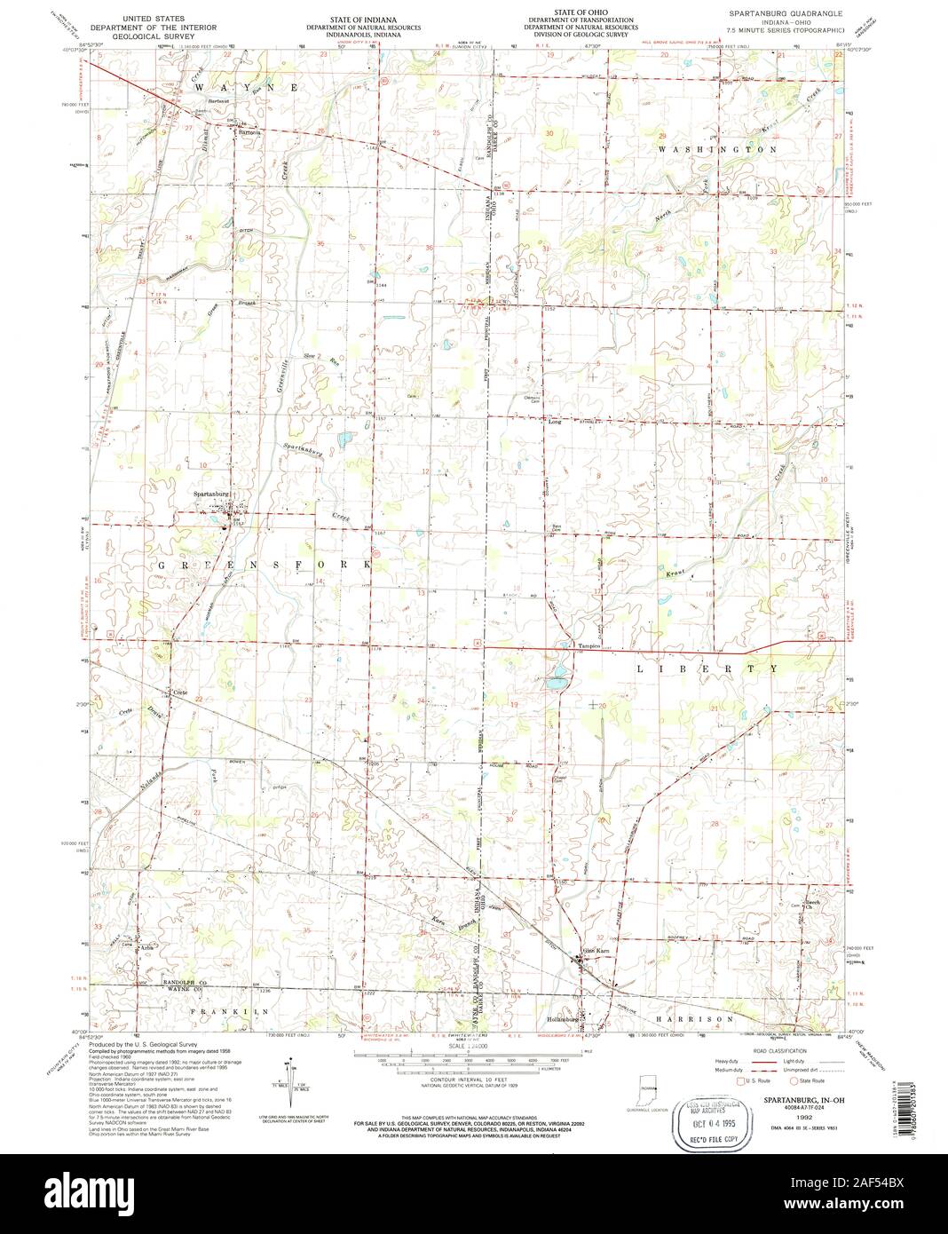 Map of spartanburg hi-res stock photography and images - Alamy
