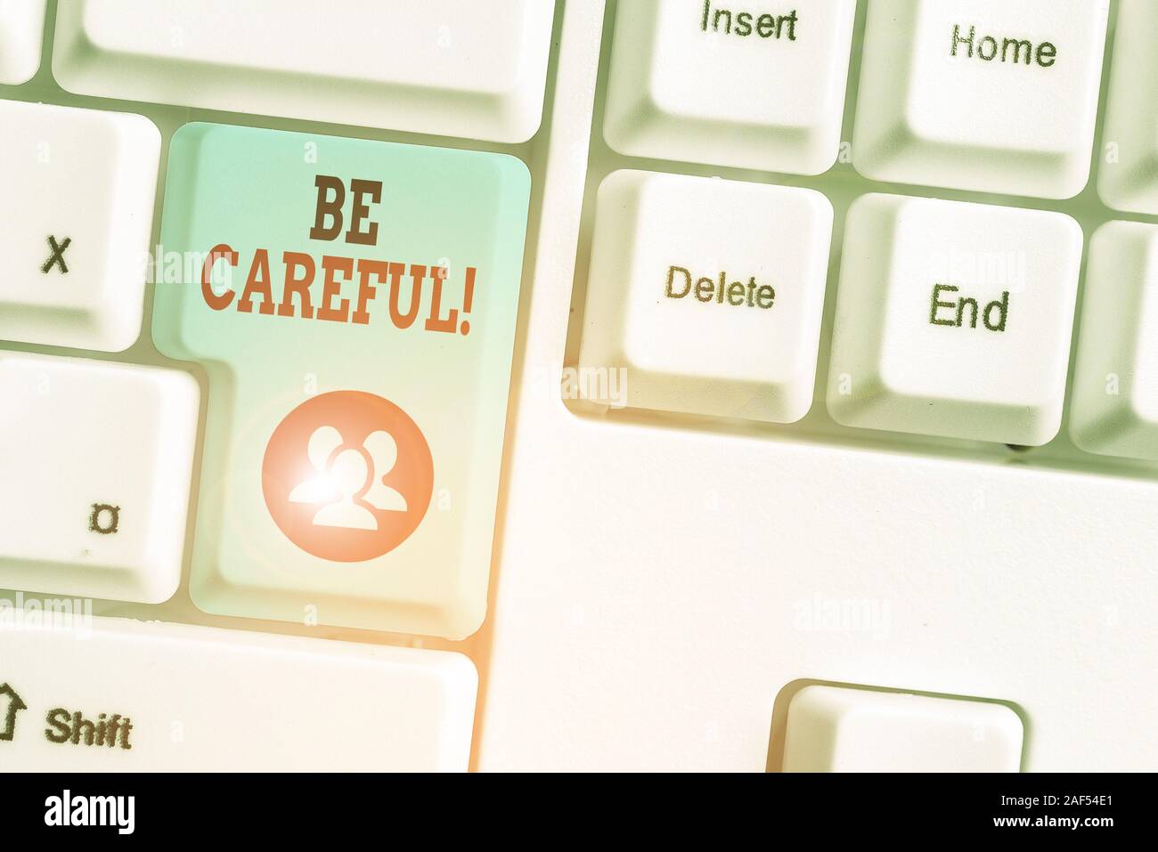 Word writing text Be Careful. Business photo showcasing making sure of ...