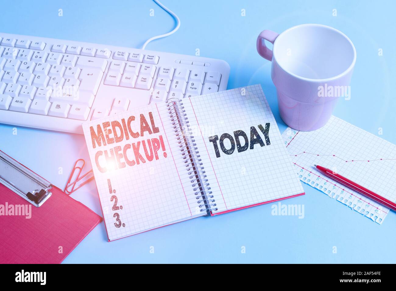 Handwriting text writing Medical Checkup. Conceptual photo thorough ...