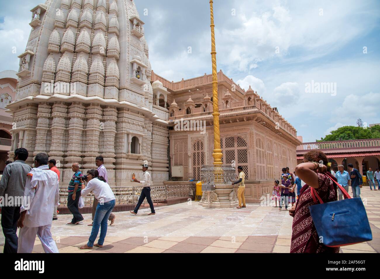 SHEGAON, MAHARASHTRA, INDIA, 10 JULY 2017 : Unidentified people visit ...