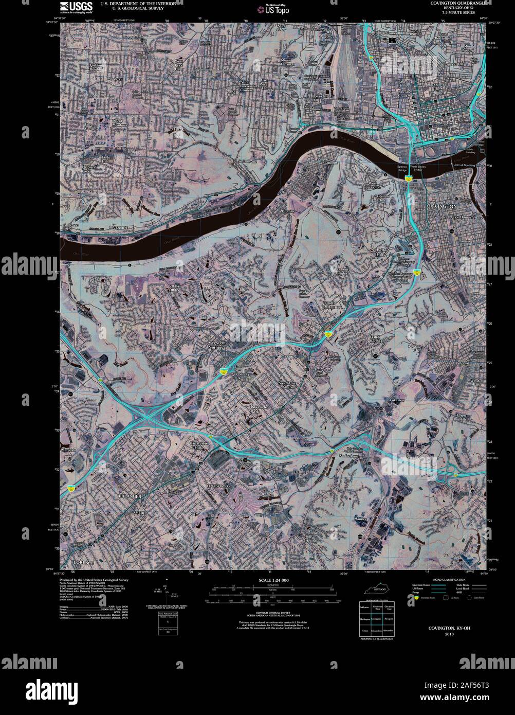 Covington ohio map hi-res stock photography and images - Alamy