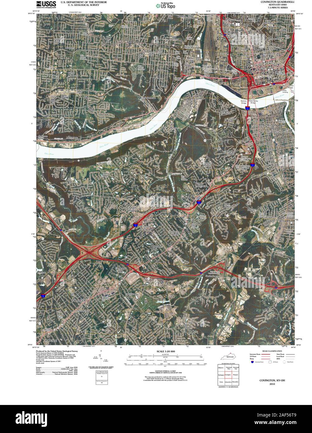Map of covington ohio hi-res stock photography and images - Alamy