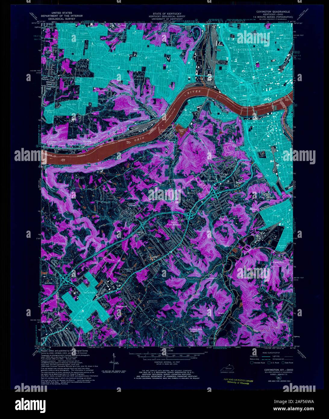 Covington ohio map hi-res stock photography and images - Alamy