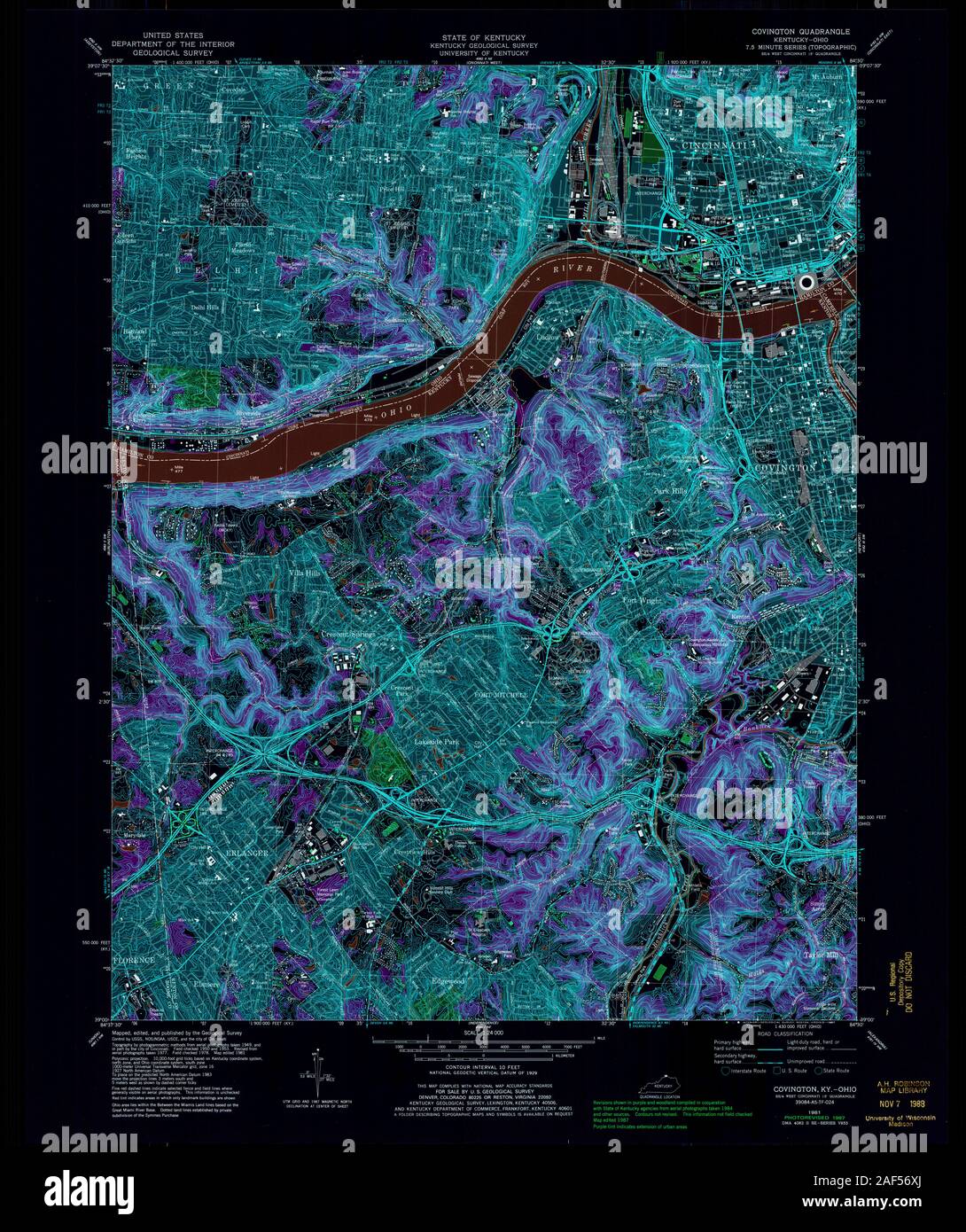 Covington ohio map hi-res stock photography and images - Alamy