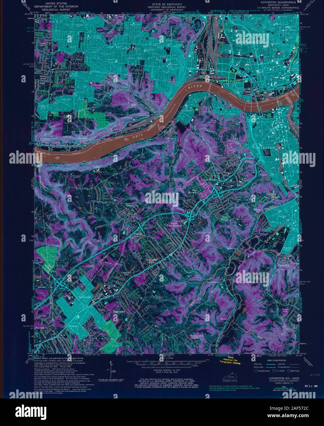 Covington ohio map hi-res stock photography and images - Alamy