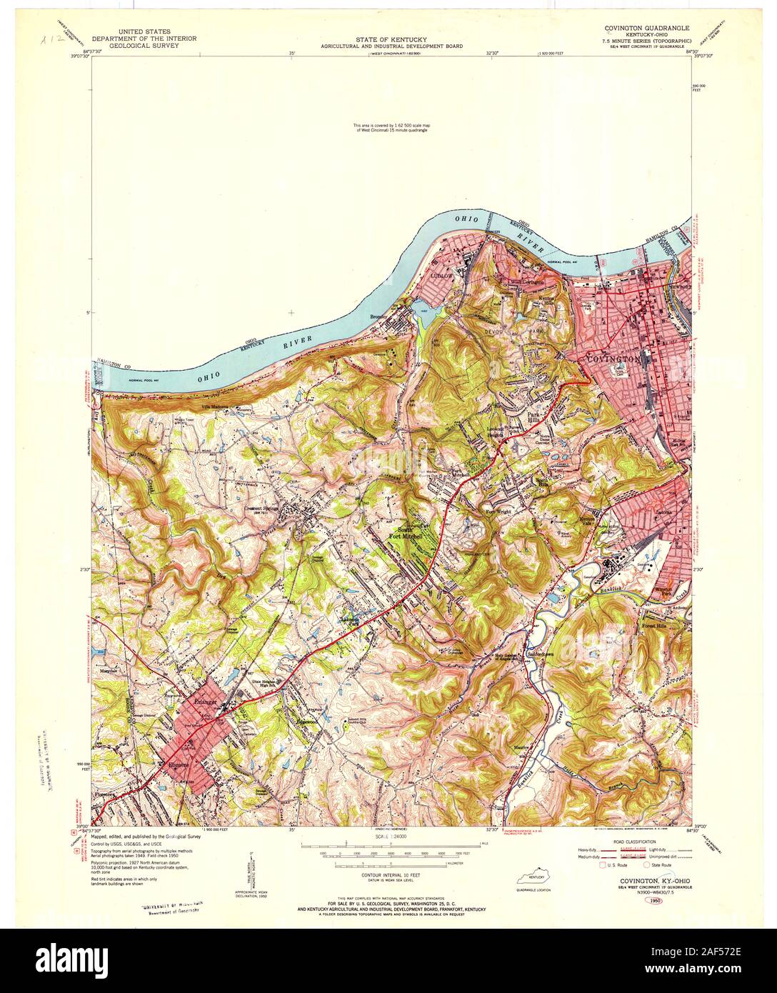 Covington ohio map hi-res stock photography and images - Alamy