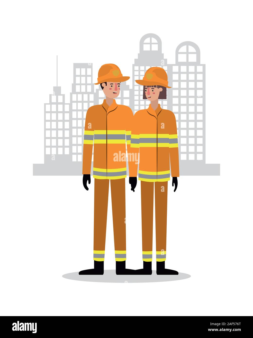 Firefighter woman and man vector design Stock Vector Image & Art - Alamy
