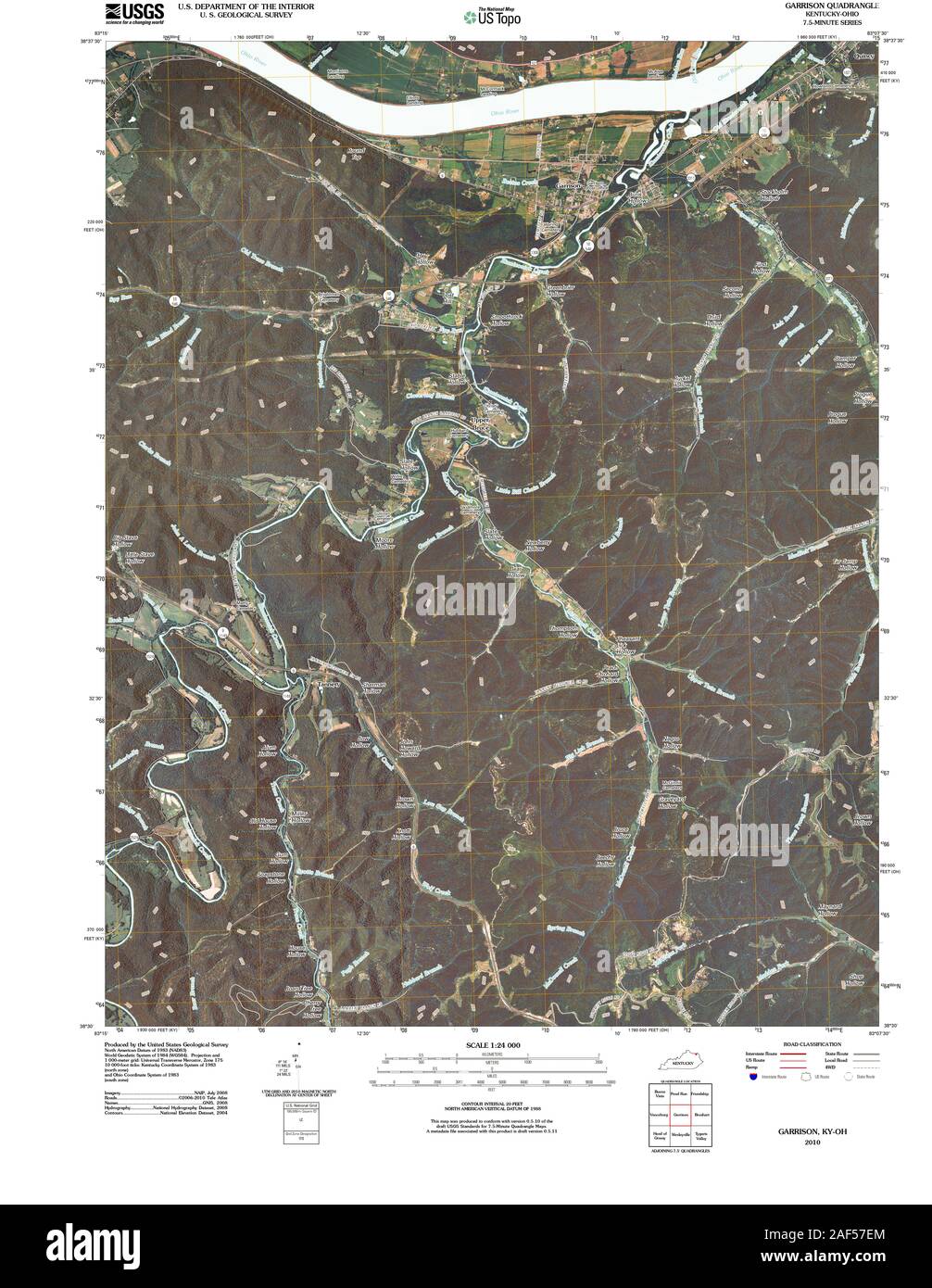 Map of garrison Cut Out Stock Images & Pictures - Alamy