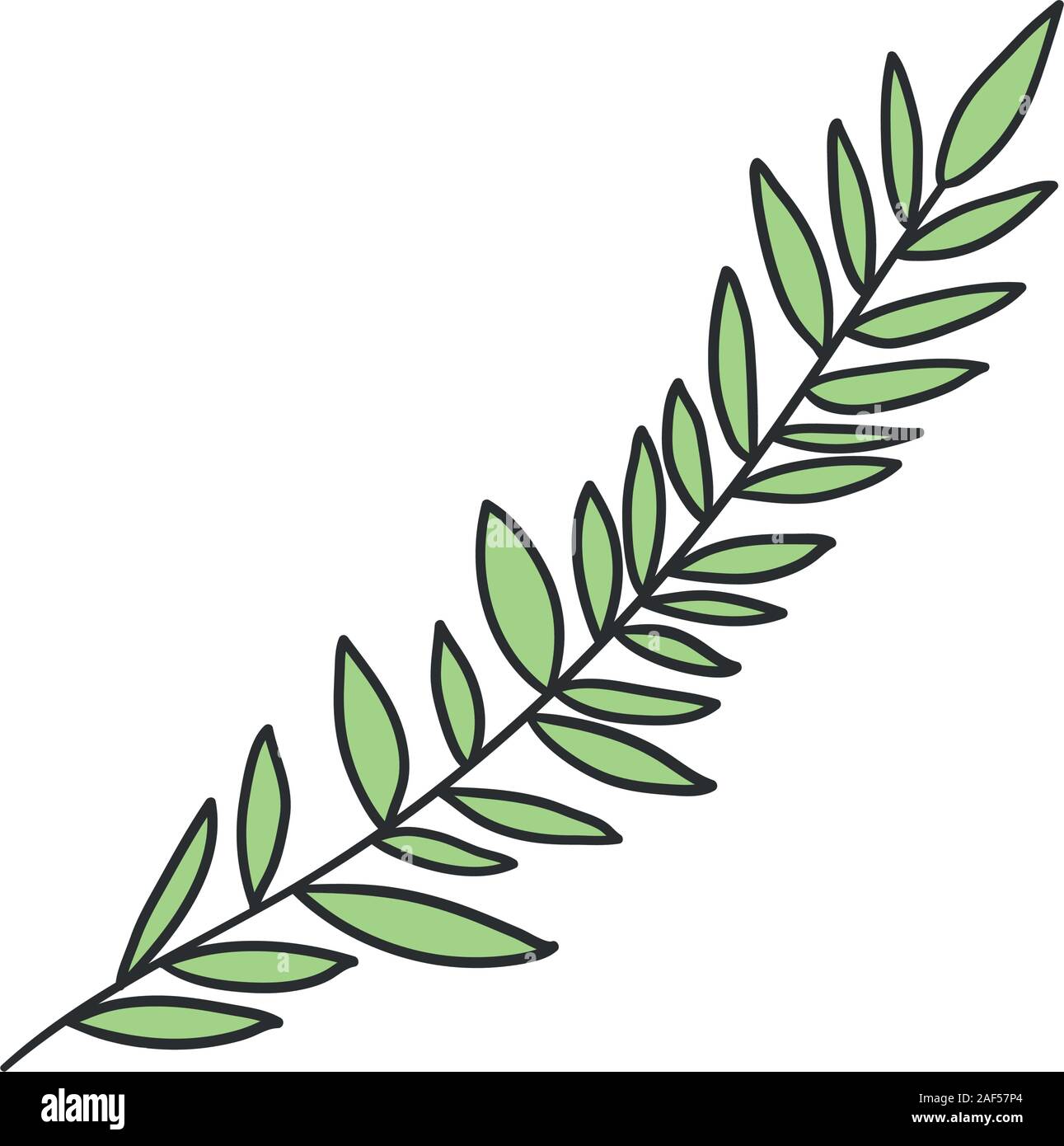 Isolated leaf plant vector design Stock Vector Image & Art - Alamy