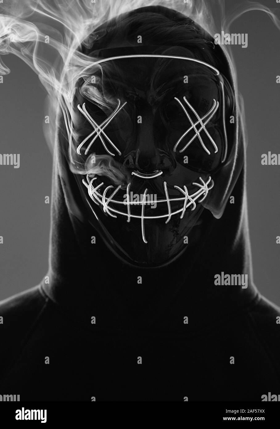 Hiding identity Black and White Stock Photos & Images - Alamy