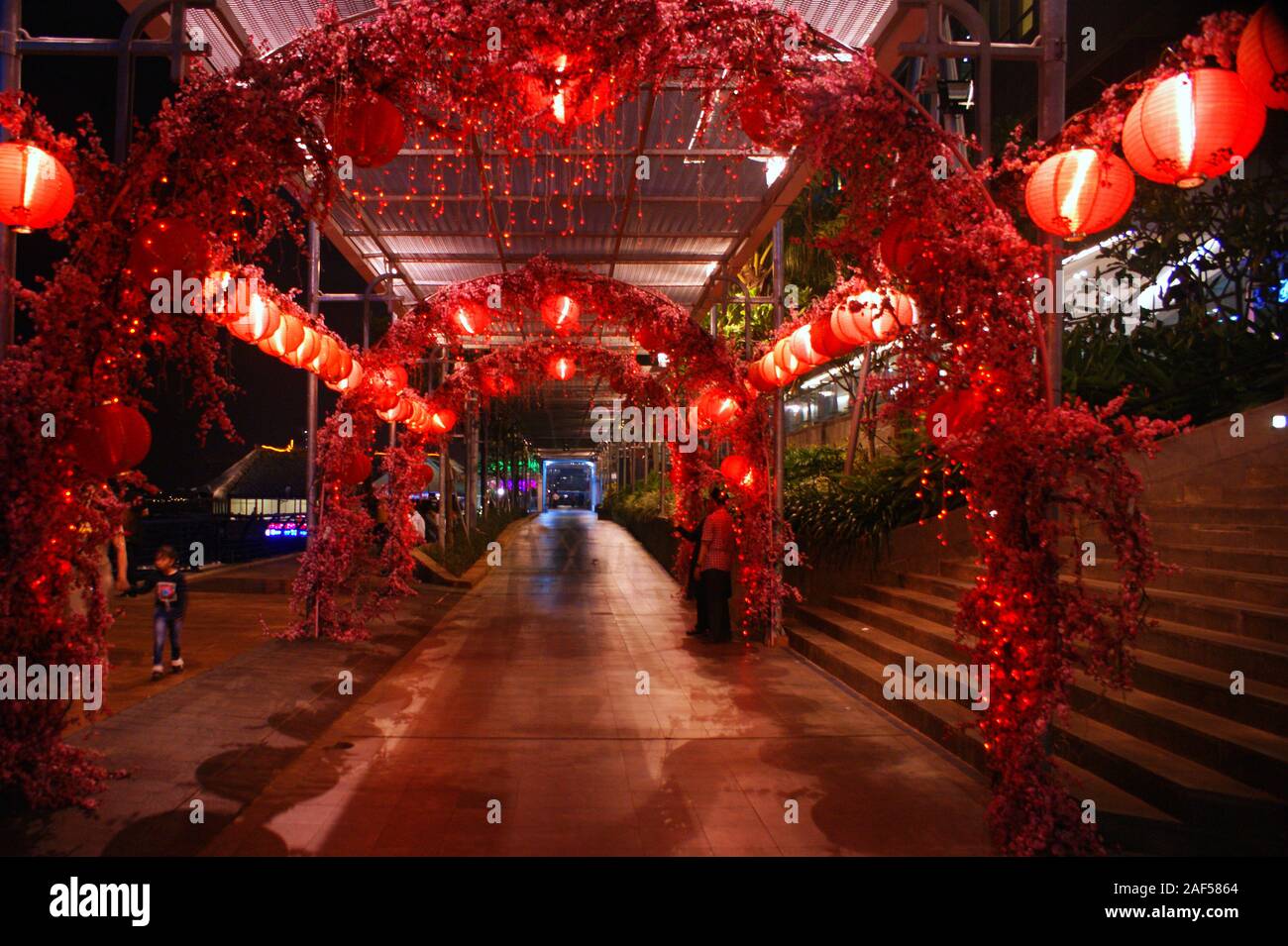 Color of Night, Baywalk Mall, Jakarta, indonesia Stock Photo - Alamy