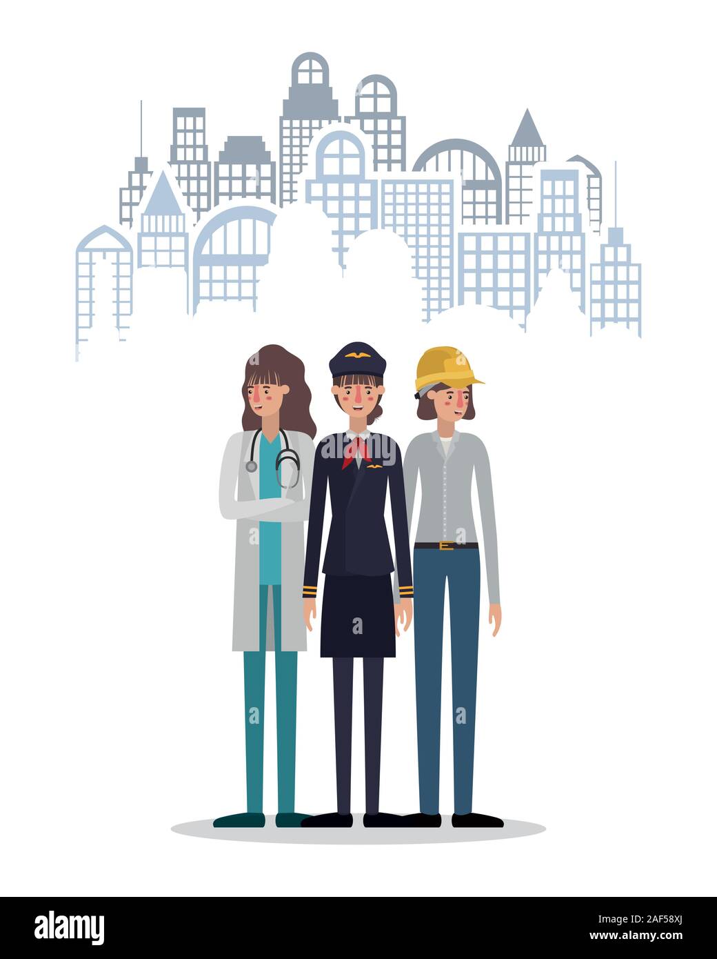 Social activity in city Cut Out Stock Images & Pictures - Alamy