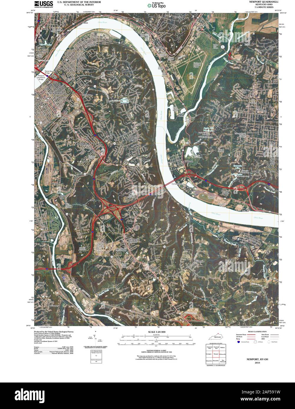Map of newport ohio Cut Out Stock Images & Pictures - Alamy