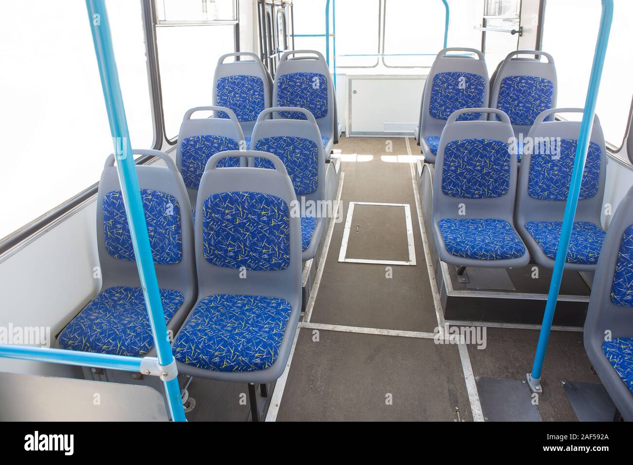 Trolley bus interior hi-res stock photography and images - Alamy