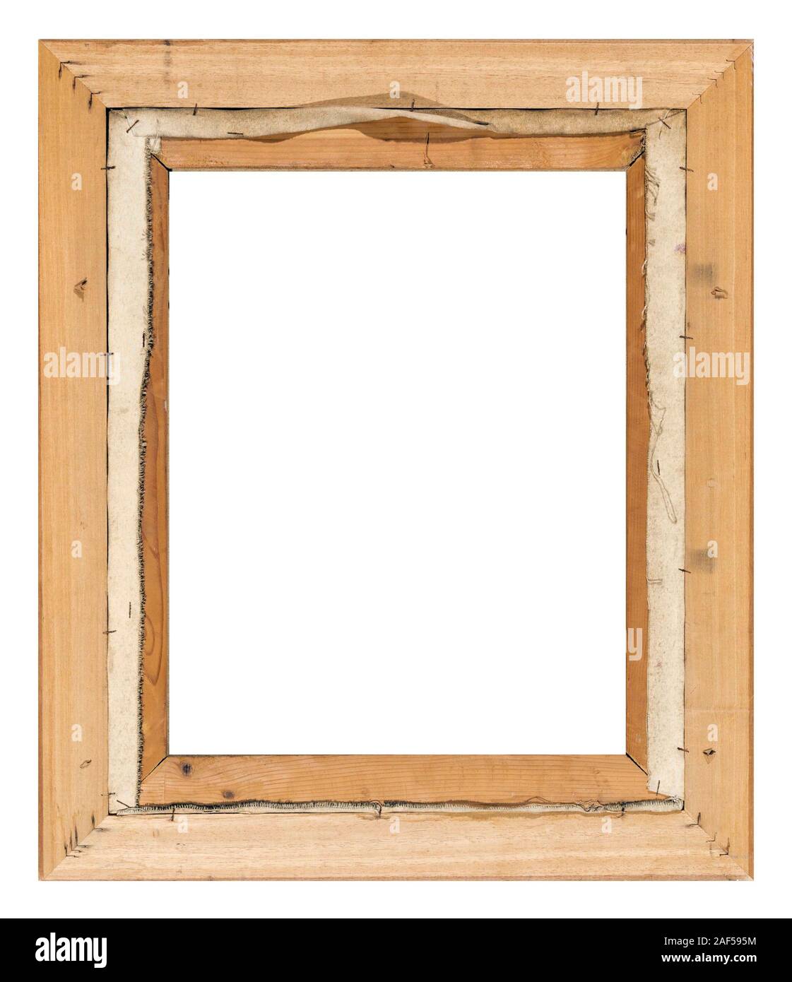 Isolated Photo Frame, Wooden Antique Photo Frame. Old and Used Photo ...