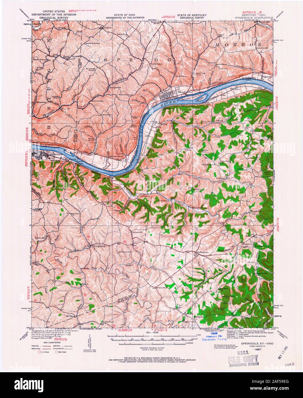 Springdale map Cut Out Stock Images & Pictures - Alamy