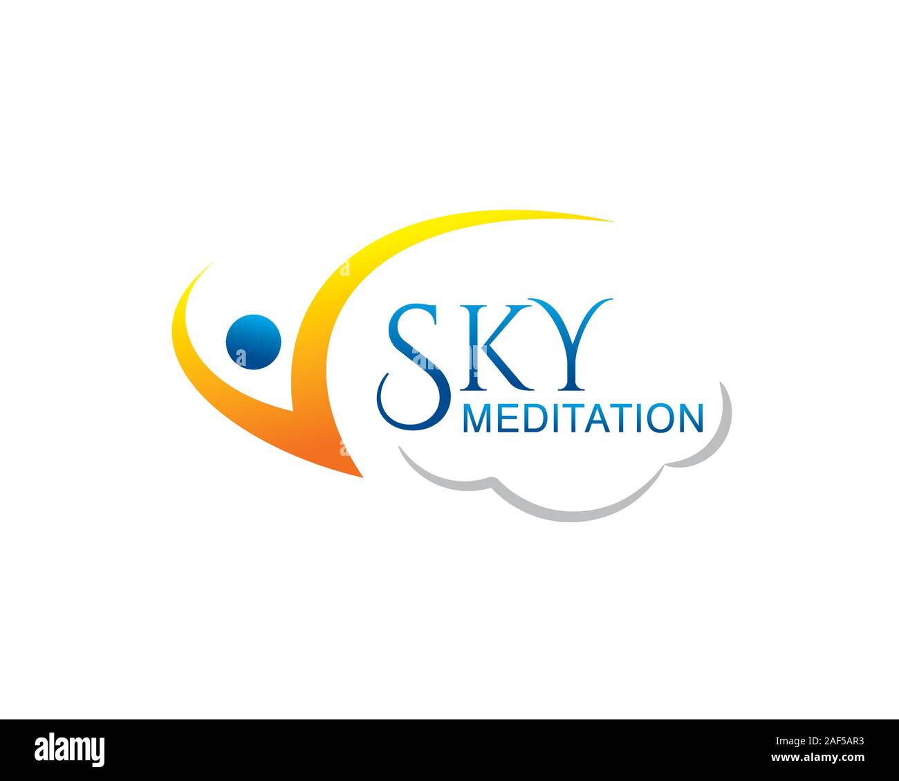 sky meditation logo Stock Vector Image & Art - Alamy