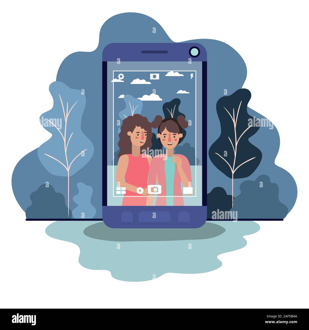 Women and digital technology vector design Stock Vector Image & Art - Alamy