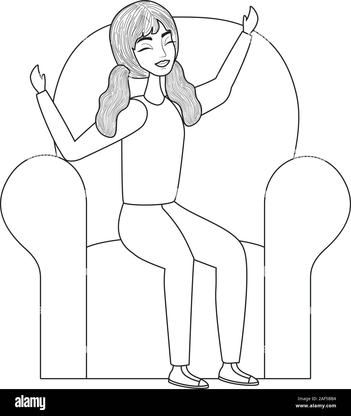 Woman cartoon drawing vector design Stock Vector Image & Art - Alamy