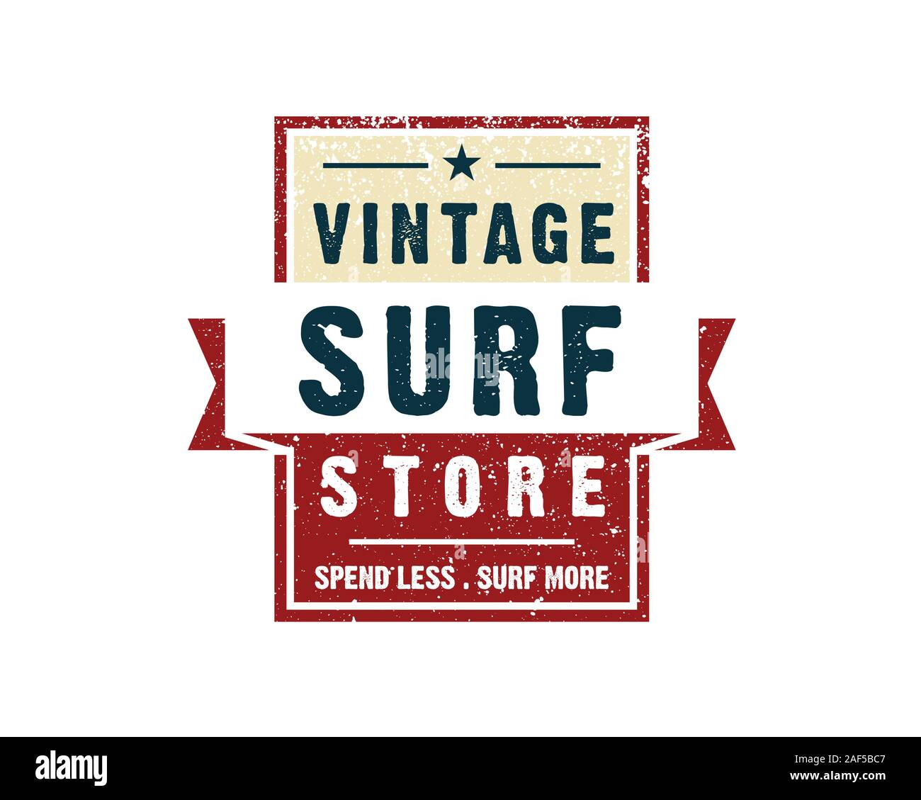 vintage surf emblem logo Stock Vector Image & Art - Alamy