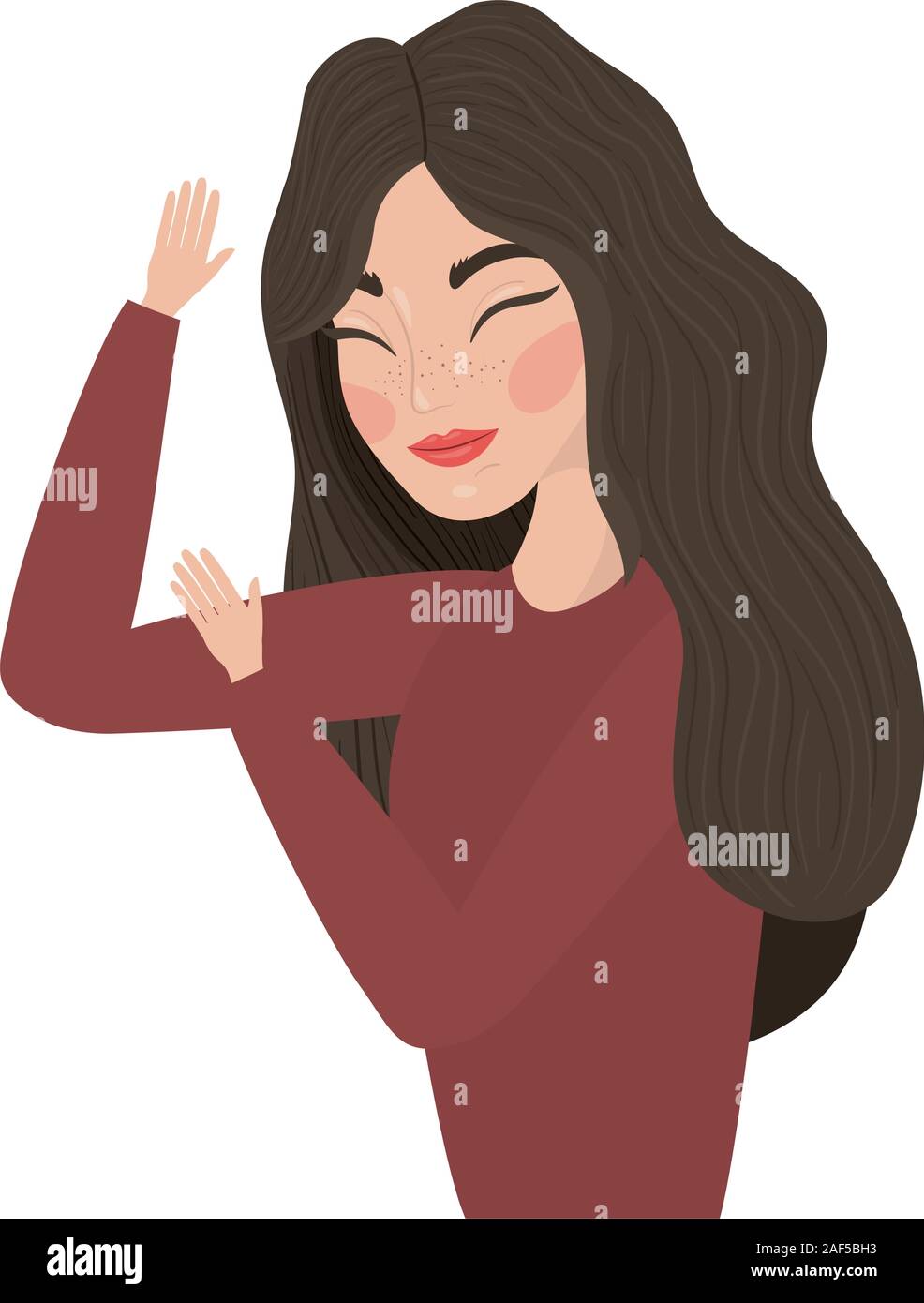 Woman cartoon drawing vector design Stock Vector Image & Art - Alamy