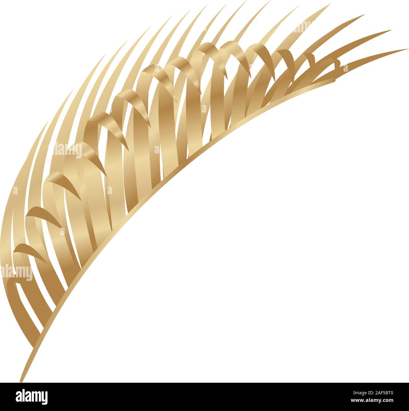 Isolated tropical gold leaf vector design Stock Vector Image & Art - Alamy