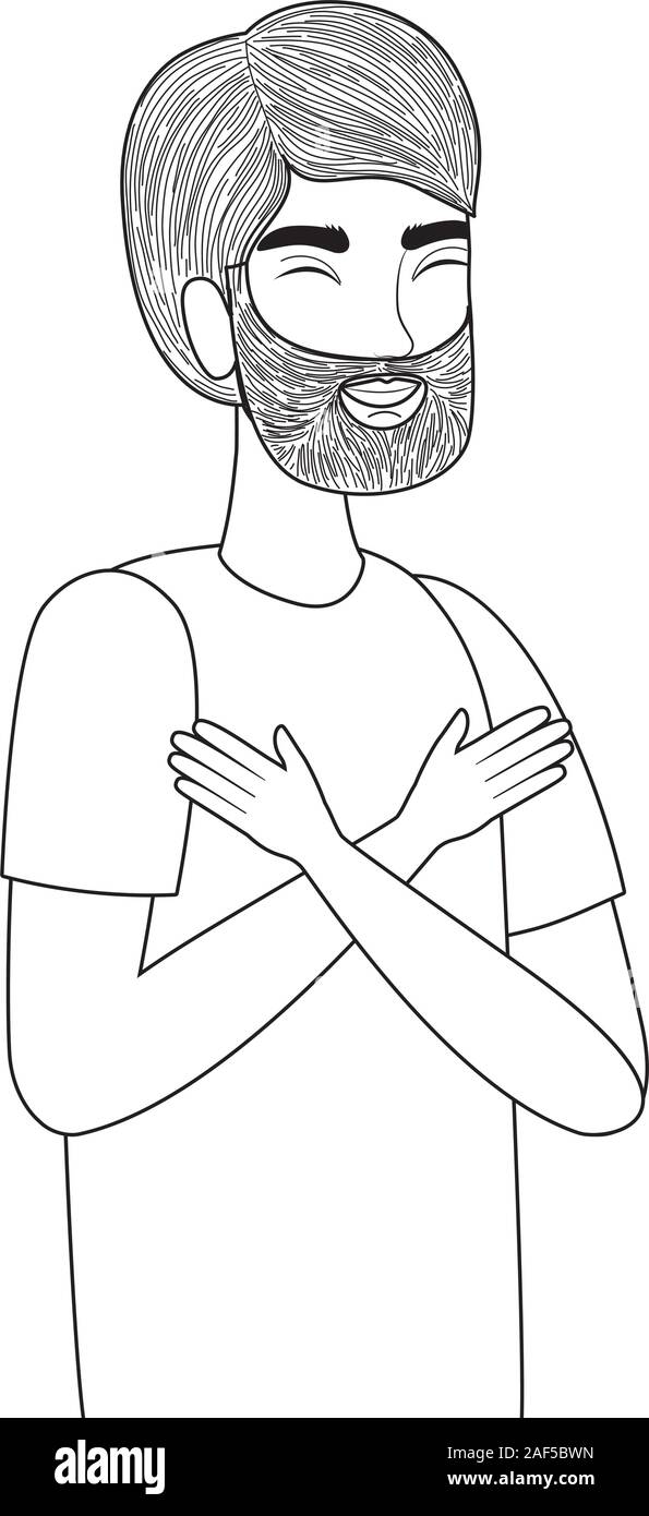 Man cartoon drawing vector design Stock Vector Image & Art - Alamy