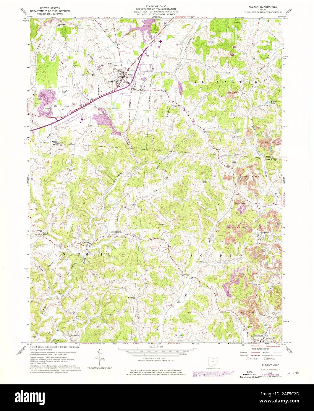 Historical albany map Cut Out Stock Images & Pictures - Alamy